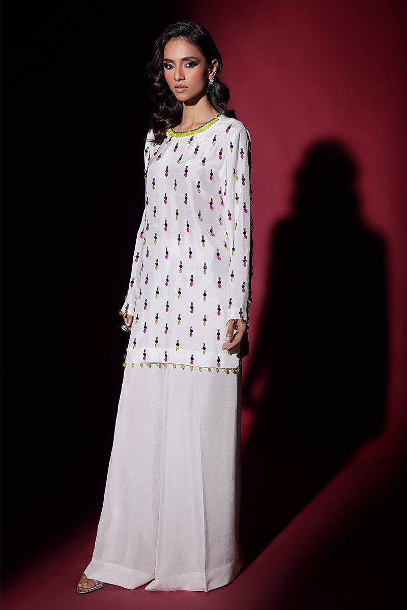 Luxura (White) Cord-Set (2Pc) – Wardha Saleem